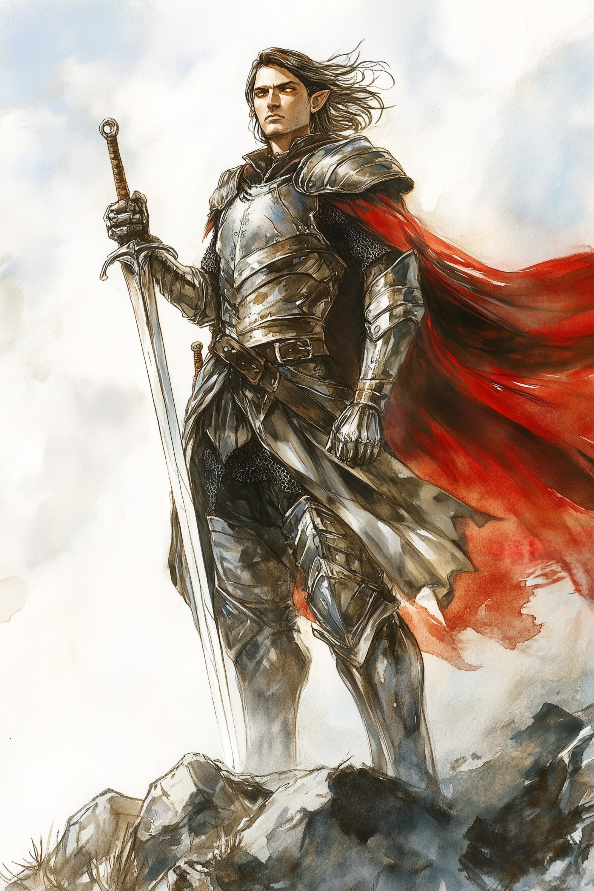 Haldrin Aethor - Half-Elf Paladin Showcase | DndPlaybook