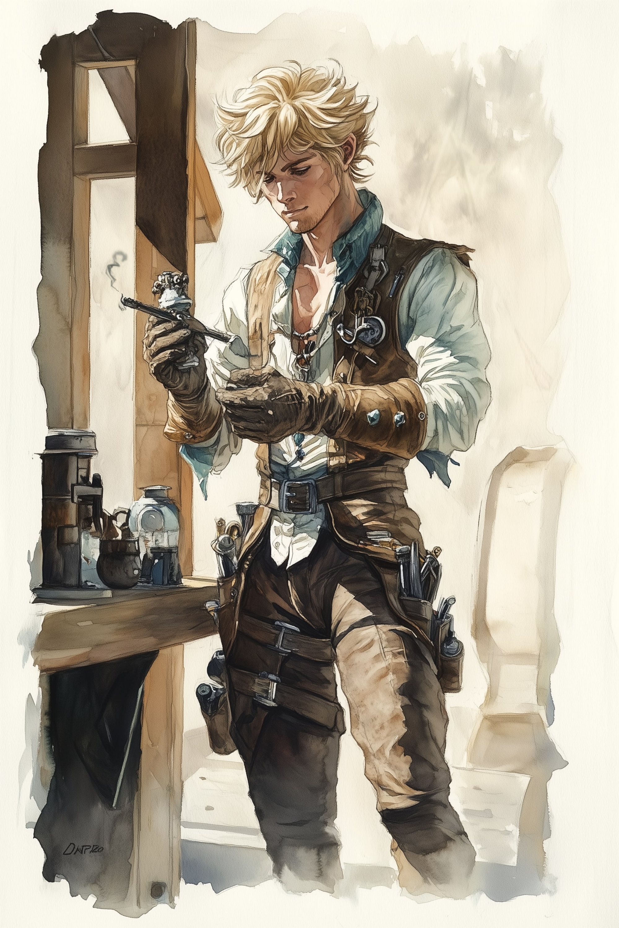 Vexil Tharn - Human Artificer Showcase | DndPlaybook